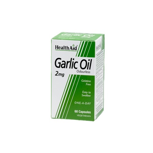 Health Aid Garlic Oil Odourless 2mg 60 Capsules - Portman's Pharmacy