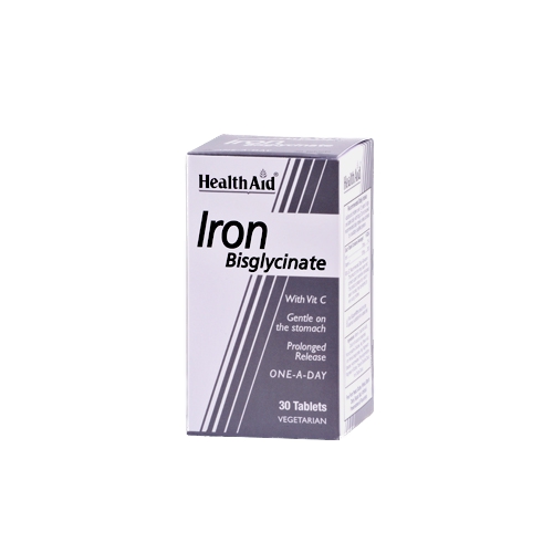 Health Aid Iron Bisglycinate 30 Tablets - Portman's Pharmacy